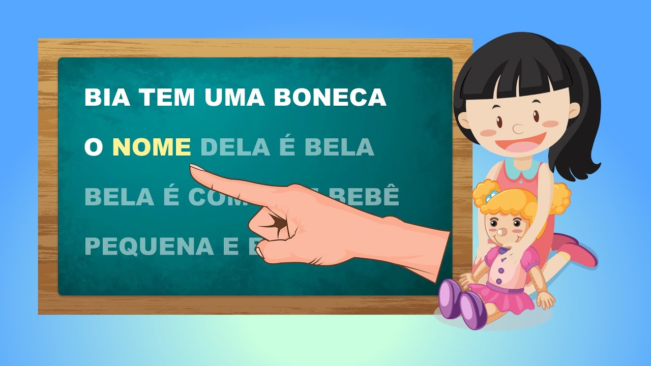 Aprendendo a ler frases. Lição da letra B - YouTube