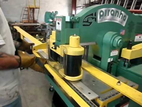 Piranha P70 punching angle - YouTube