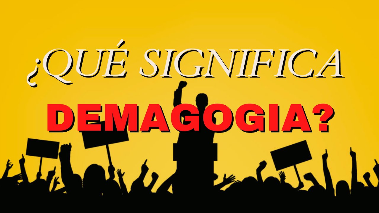 Etimología de la palabra: DEMAGOGIA - YouTube