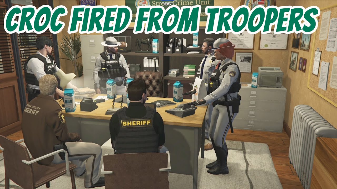 Croc Fired from Troopers - Kyle || GTA 5 RP NoPixel - YouTube