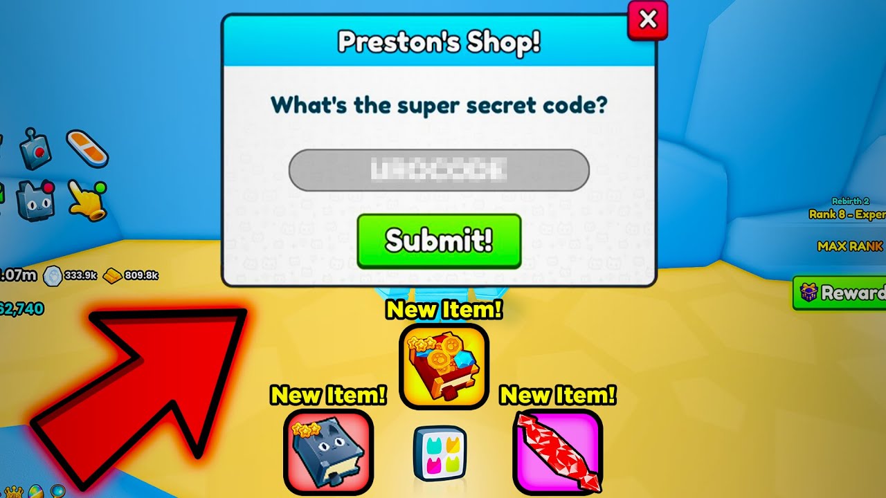 😱 How to GET Preston's SECRET CODE.. (Pet Simulator 99) - YouTube