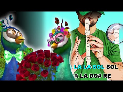 El Pavo y La Pava - La Granja de Zenón | Flauta Fácil | Tutorial | Cover | Karaoke
