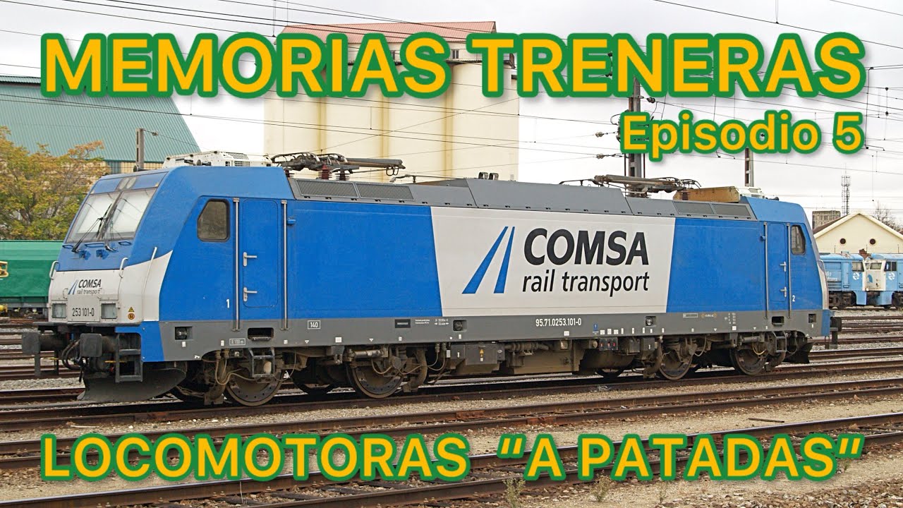 Reportaje de TRENES FERROCARRIL Español LOCOMOTORAS Renfe Takargo Comsa ...