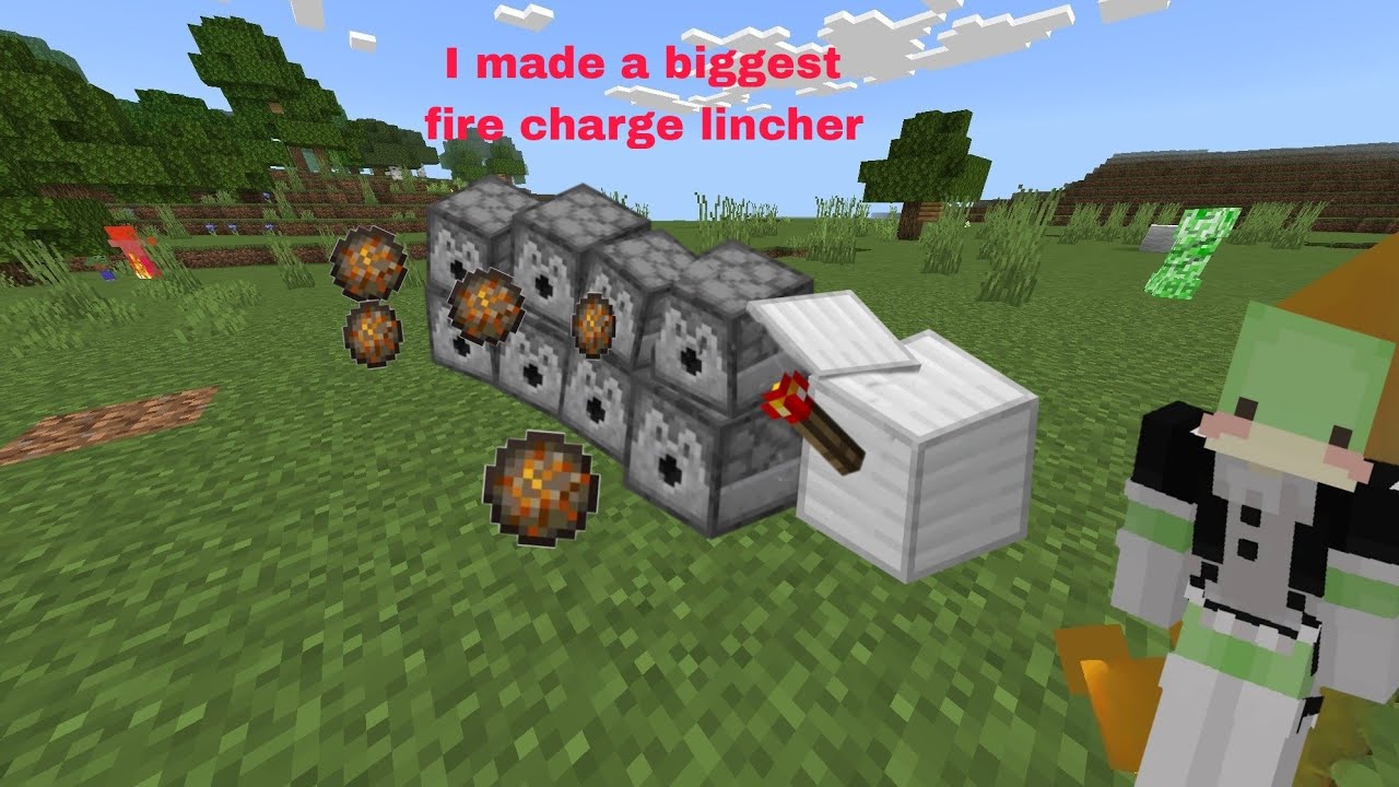 Minecraft build hack but how to make fire charge luncher in Minecraft ...