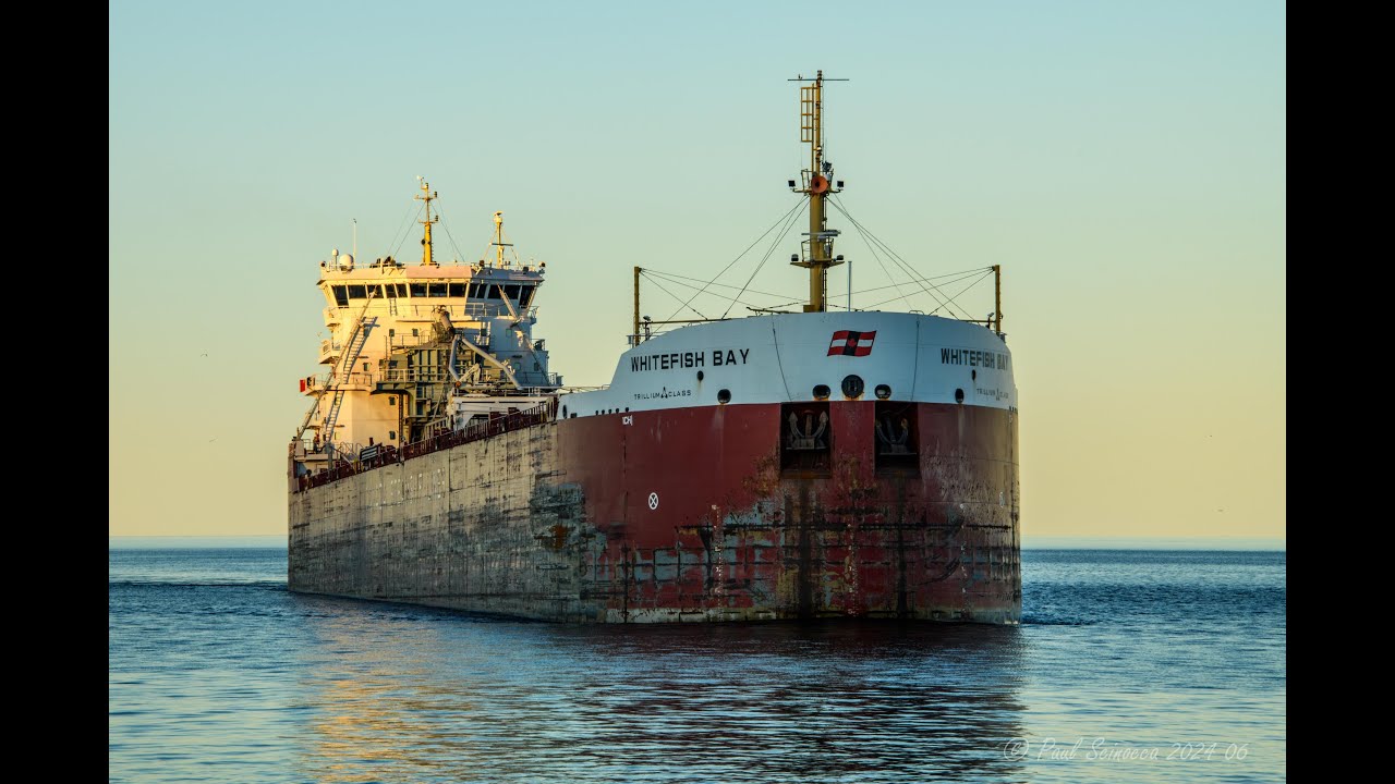 The Whitefish Bay Slow Steaming into Duluth, their First Duluth Visit ...