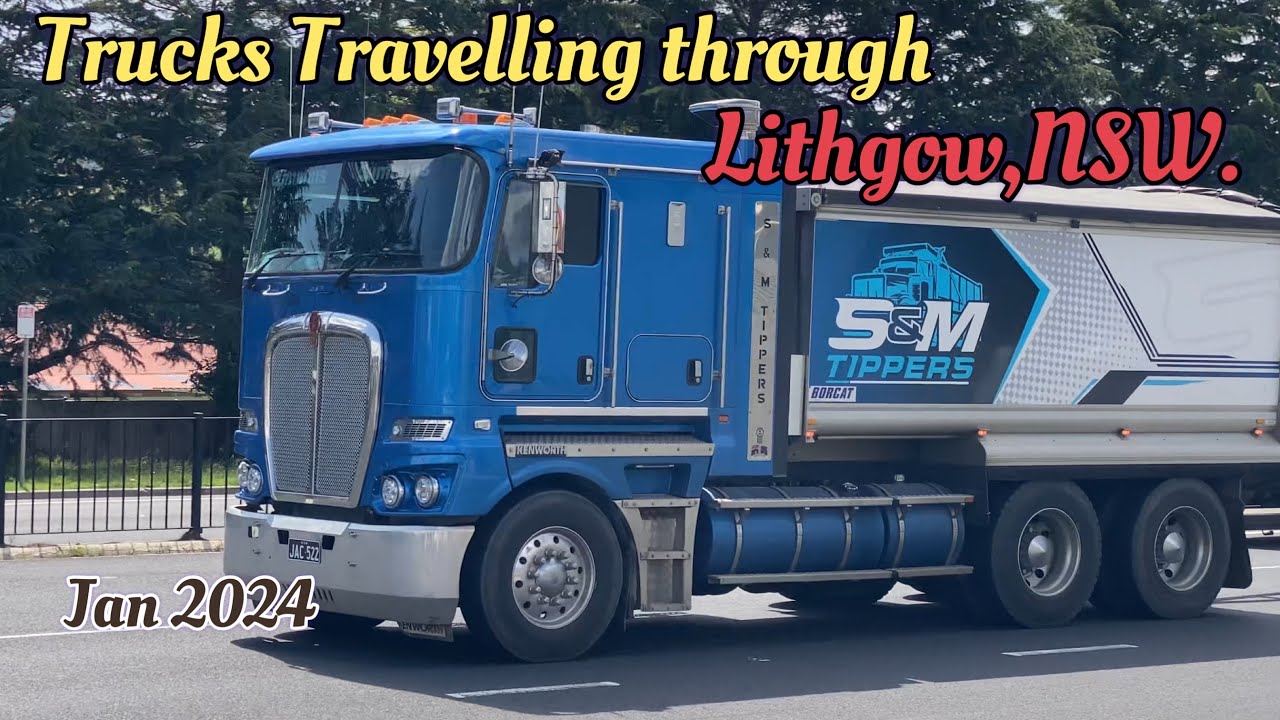 Trucks travelling through Lithgow NSW Jan 2024 #truck #trucks - YouTube