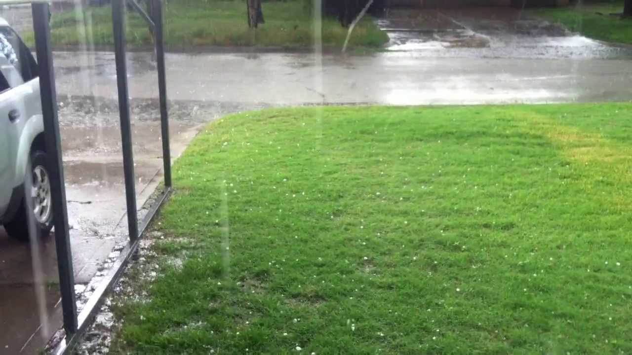 Hail Storm and Tornado Sirens in Moore Ok 5-19-13 - YouTube