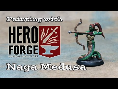 Painting with Heroforge 18 - Naga - The Harryhausen Medusa - YouTube
