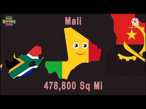 kids learning tube country size E - YouTube