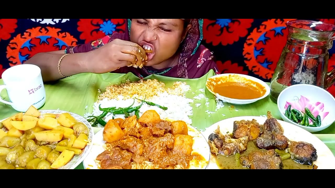 mutton roasted rice fried fish, Vaat Patal Aloo Recipe is amazing, I ...