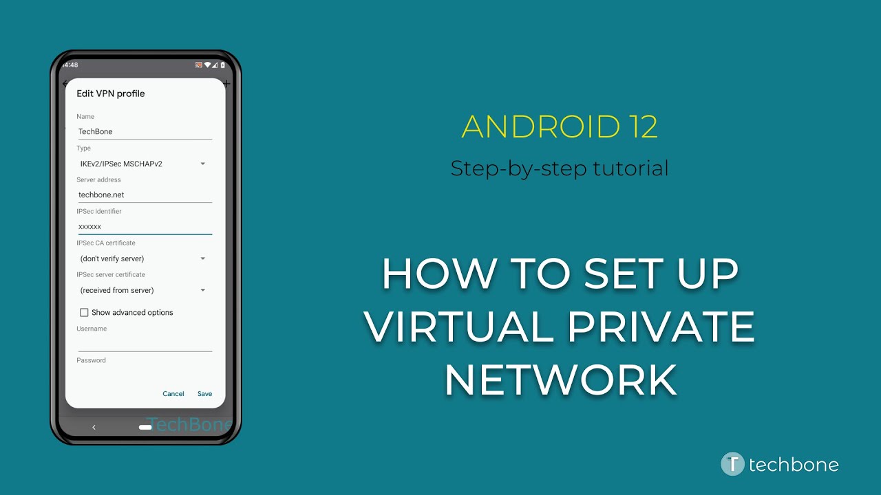 How to Set up Virtual Private Network (VPN) [Android 12] - YouTube