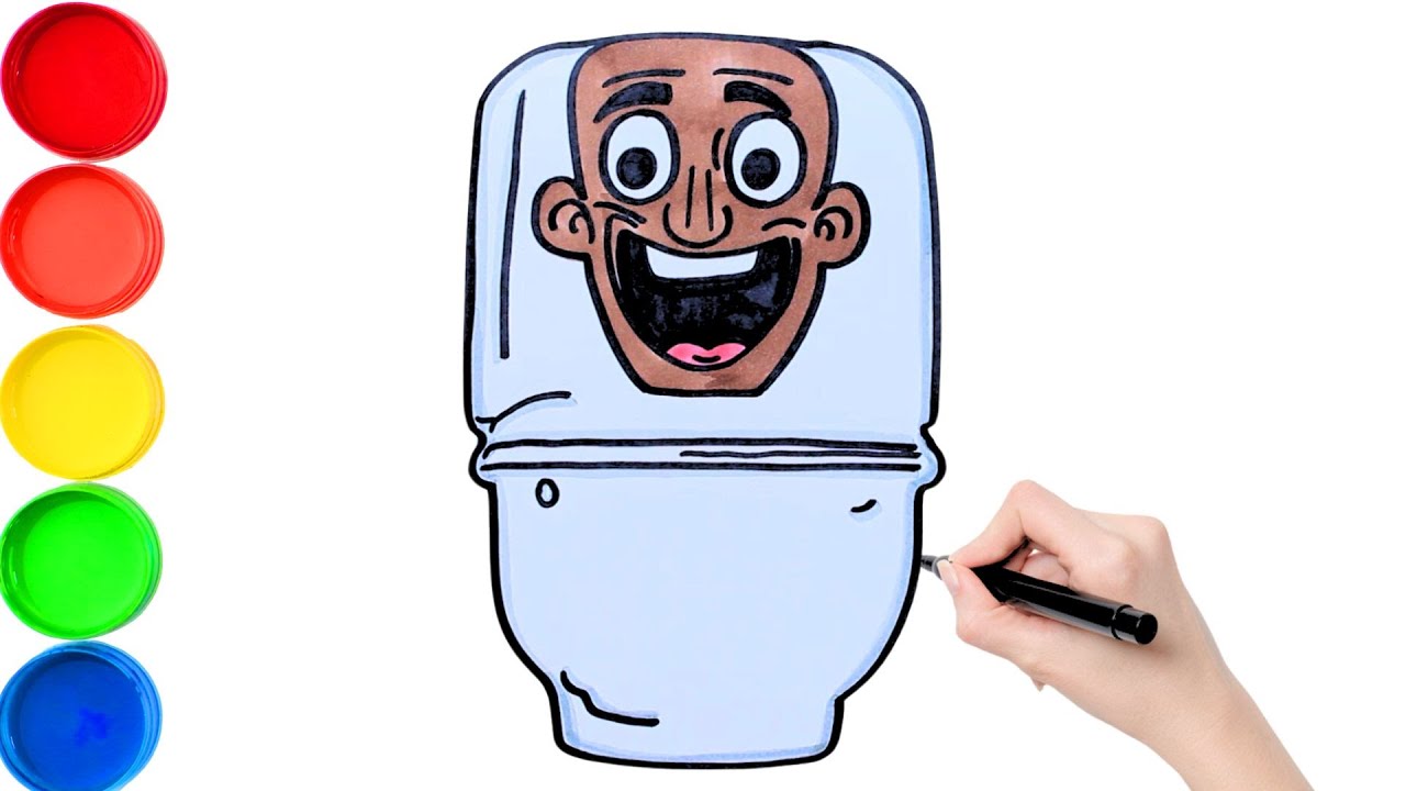 Dessin Simple De Toilettes Toilettes WC En Carreaux De Ciment