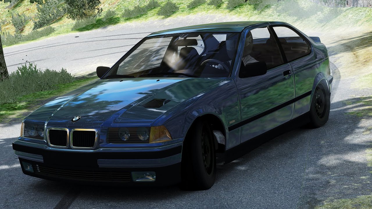 BMW E36 323TI COMPACT DRIFT STAGE / HRADEK FREE ROAM DRIFT STREET CZECH ...