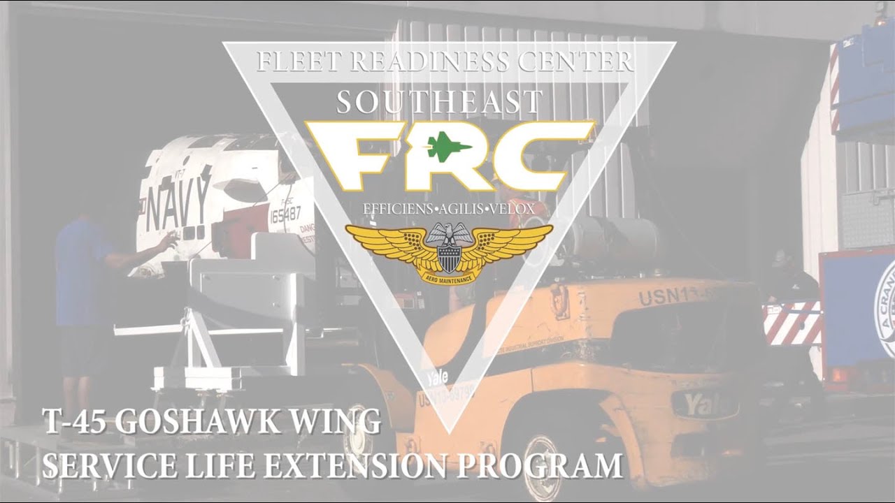 FRCSE establishes a T-45 wing Service Life Extension Program - YouTube
