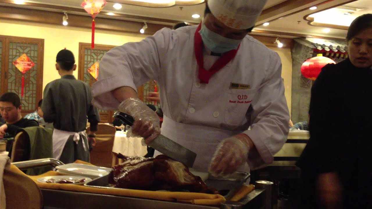 Pekin duck cutting - YouTube