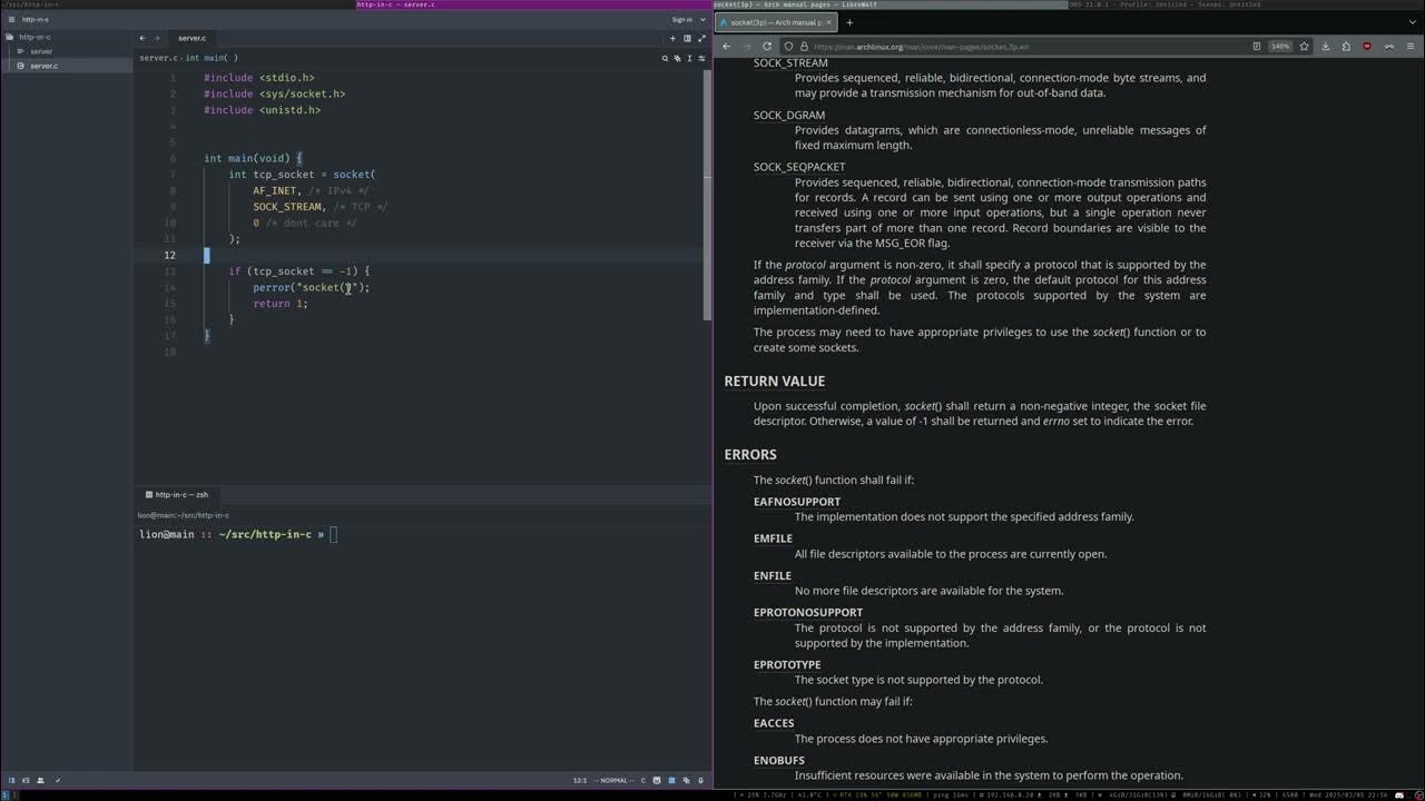 How to write an HTTP Server from scratch in C (in 48 minutes) || HTTP ...