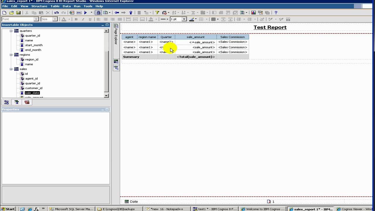 Cognos Tutorial - 8 Report Studio - Filters - YouTube