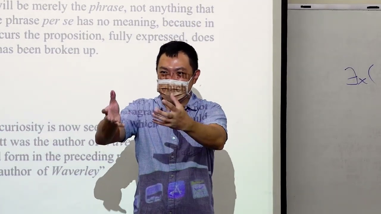 分析哲學名著選讀：Russell's On Denoting (1905) (7) 中正大學哲學系 李國揚老師 - YouTube