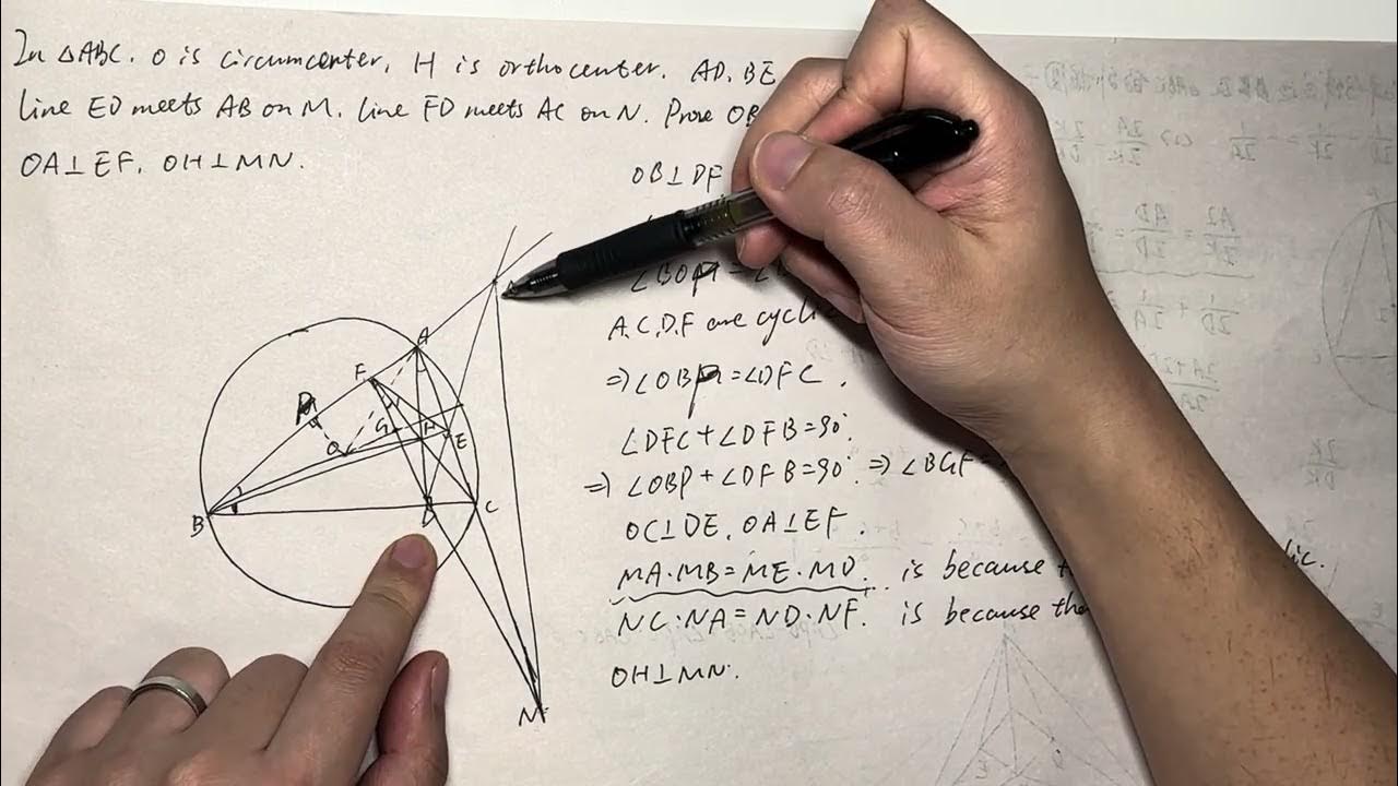 Olympiad Geometry Radical Axis Example 9 - YouTube