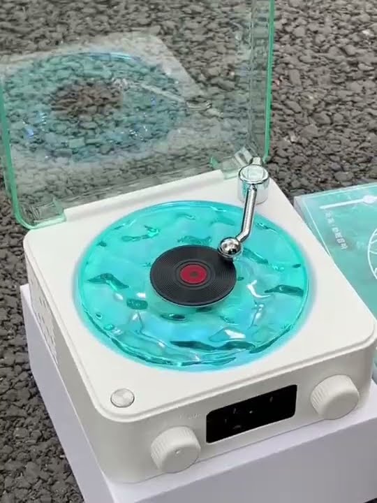 Retro Turntable Speaker Wireless Bluetooth 5.0 Vinyl Record Player ...