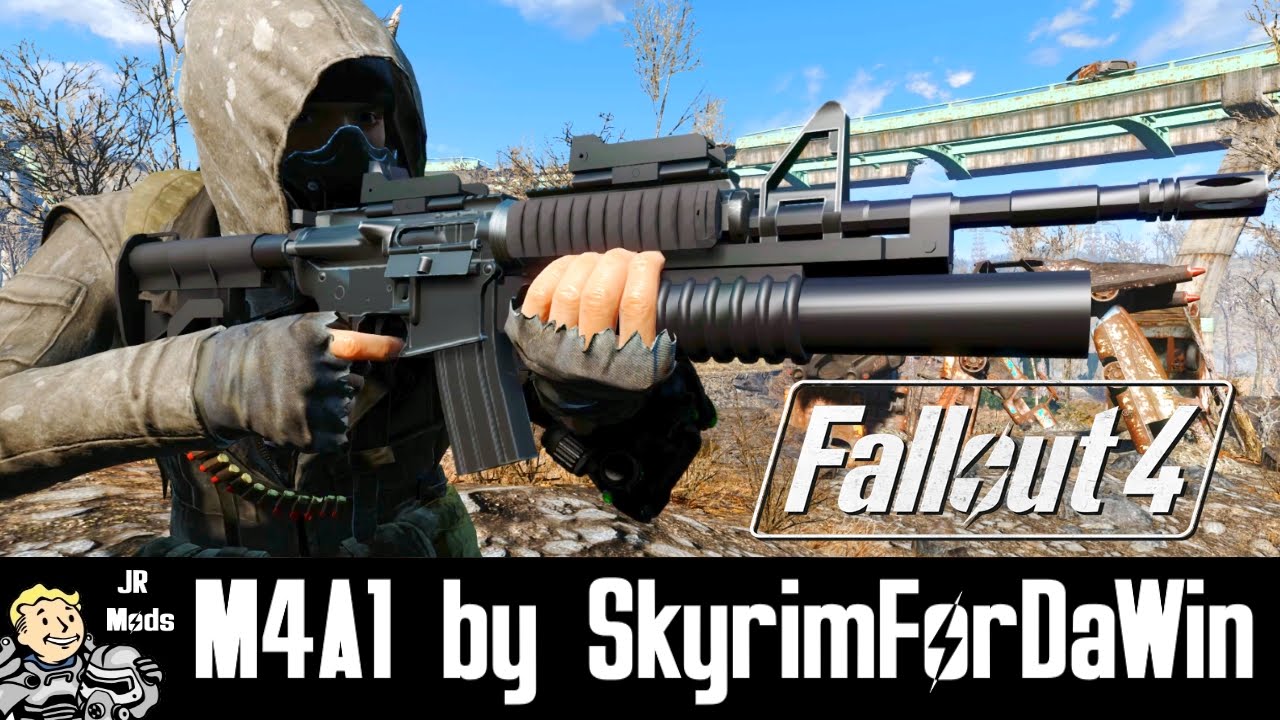 Fallout 4 Mod Showcase: M4A1 with Under Barrel by SkyrimForDaWin - YouTube
