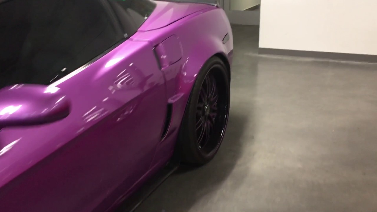 Purple corvette ZR1 - YouTube