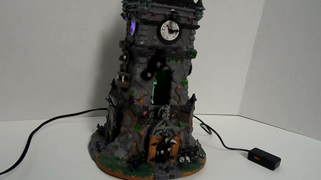 Spooky Town Haunted Clock Tower - YouTube