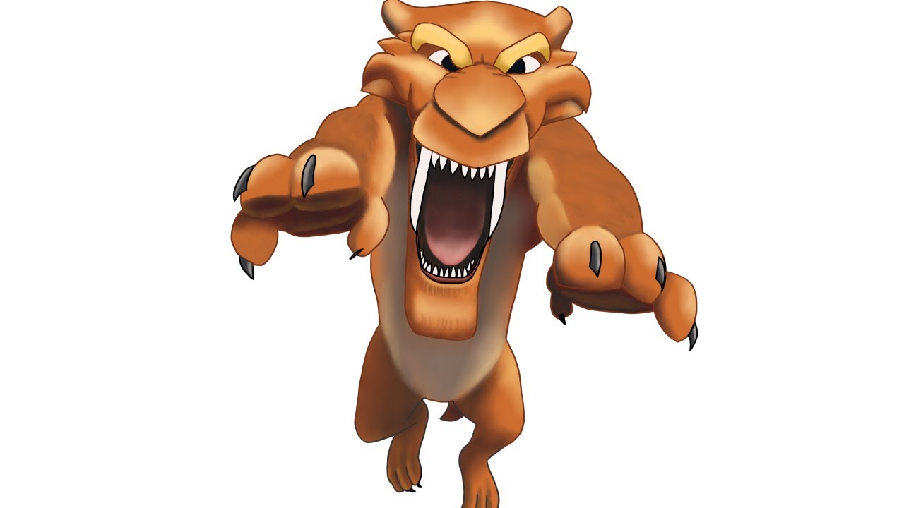 Ice Age Diego Drawings
