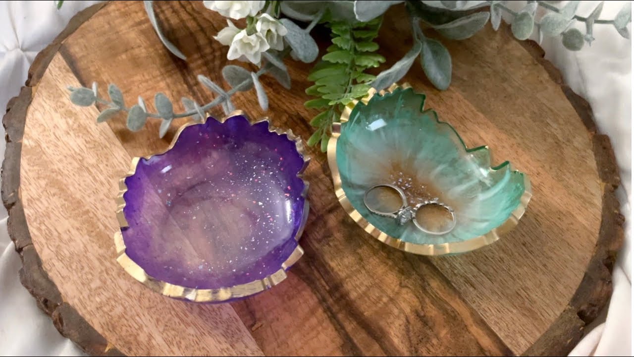 Resin Trinket Dish | Jewelry Dish | Resin Bowl - YouTube