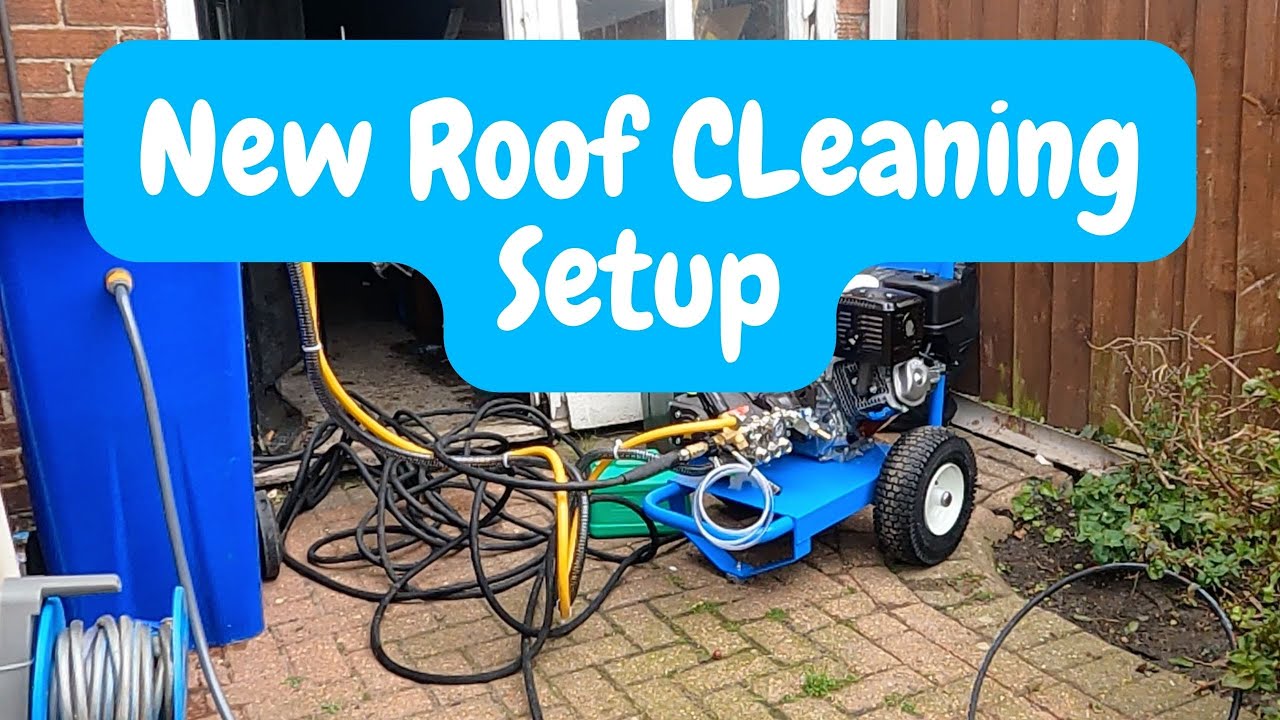 MY NEW ROOF CLEANING SET UP - NEW PRESSURE WASHER!?!?!? - YouTube