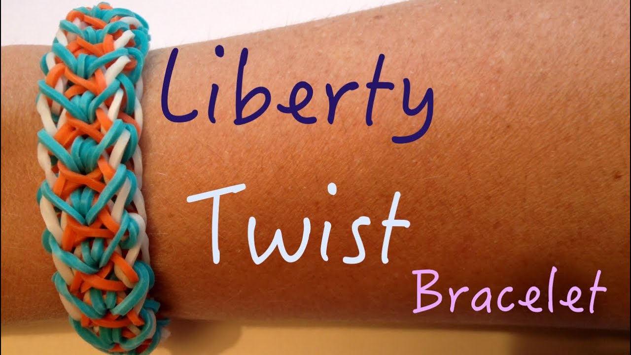 Rainbow Loom - Liberty Twist - Tutorial How to - YouTube