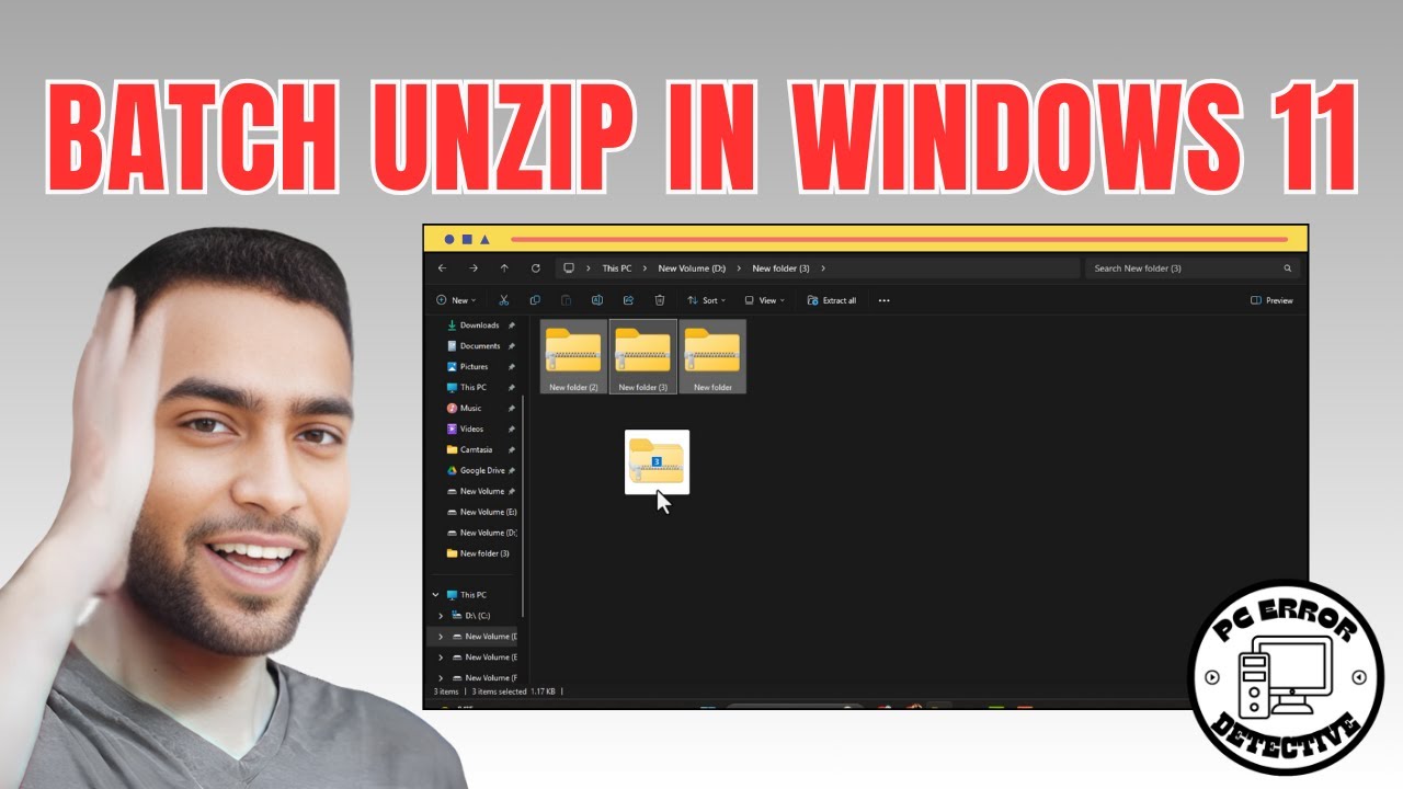 How to Extract Multiple Zip Files at Once in Windows 11 - For Beginners ...