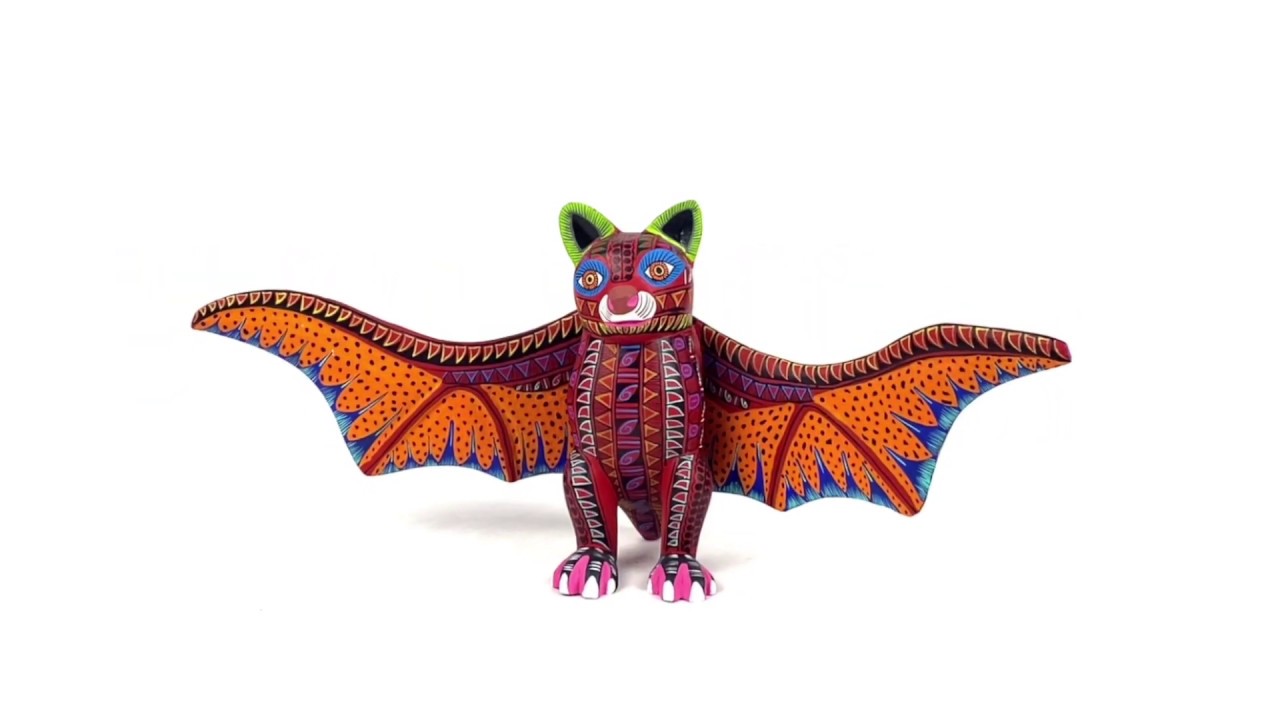 Bat By Lauro Ramirez Oaxacan Alebrije Wood Carving Mexican Folk Art ...