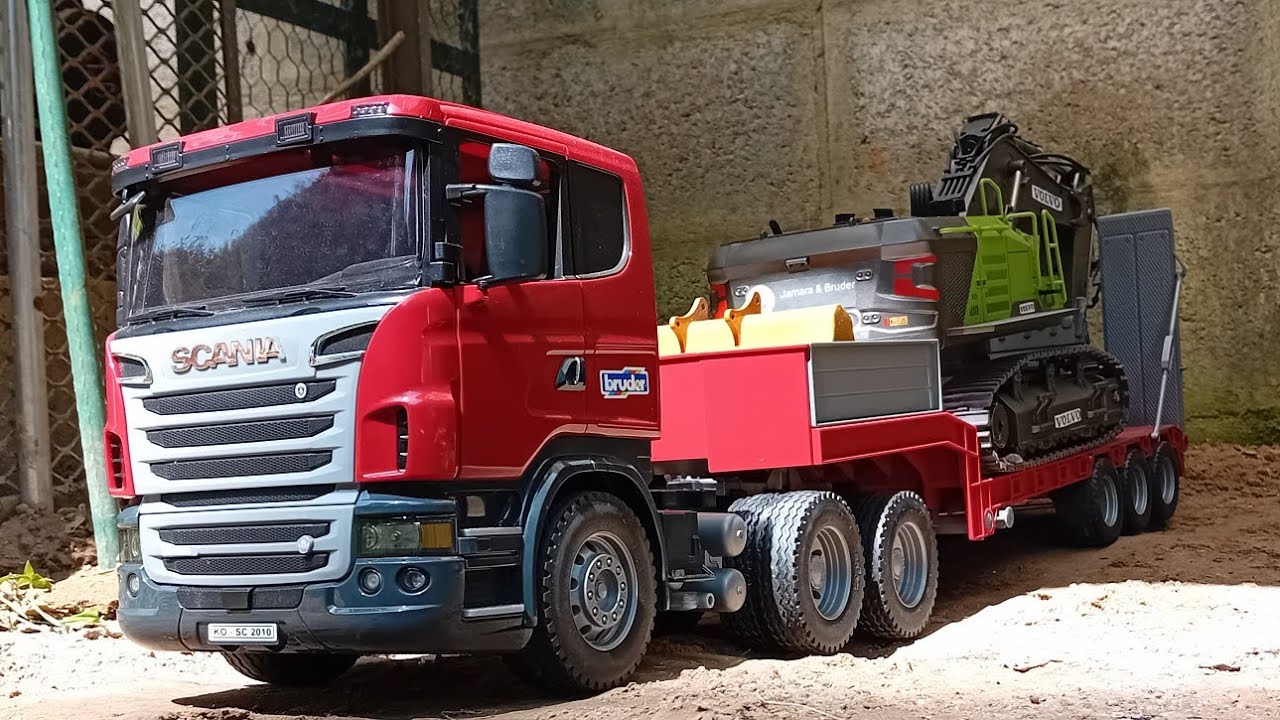 2 SCANIA R-560 V8 6x4 8x4 VOLVO 950E - YouTube