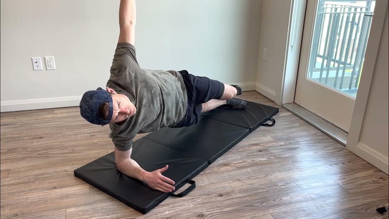 Side Plank Hold - Knee to Chest - YouTube