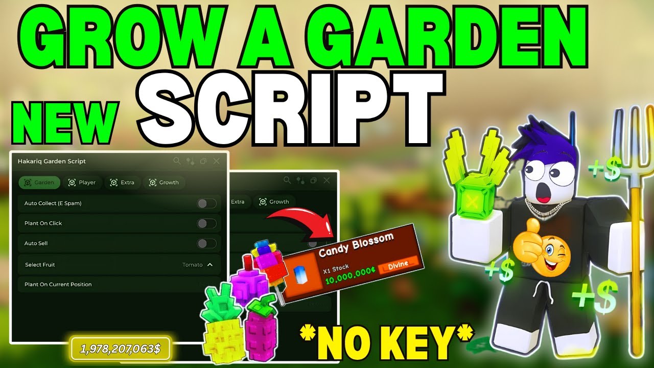 [🌱NEW OP SCRIPT🔥] Spawn Any Pet + Candy Seed 🌸 | Grow A Garden Hack 🧩 | Dupes, Steals, No Key ...