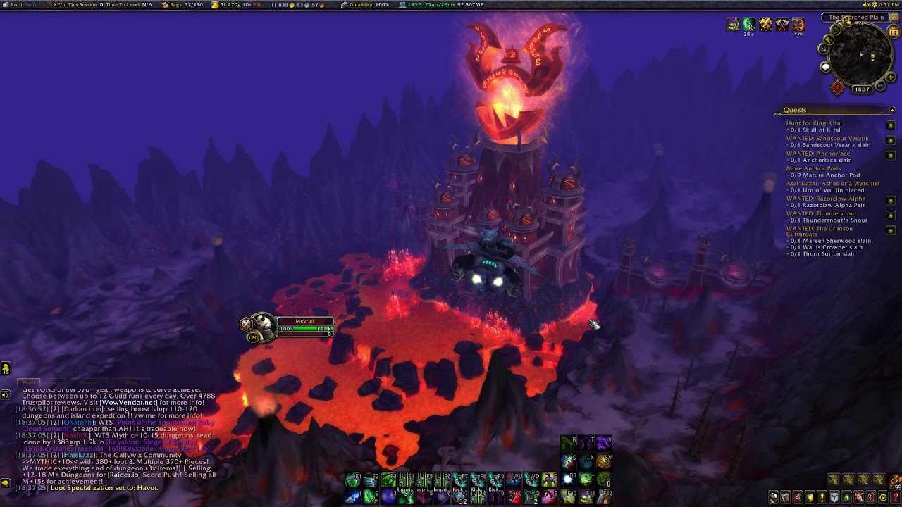 WoW Firelands raid entrance - YouTube