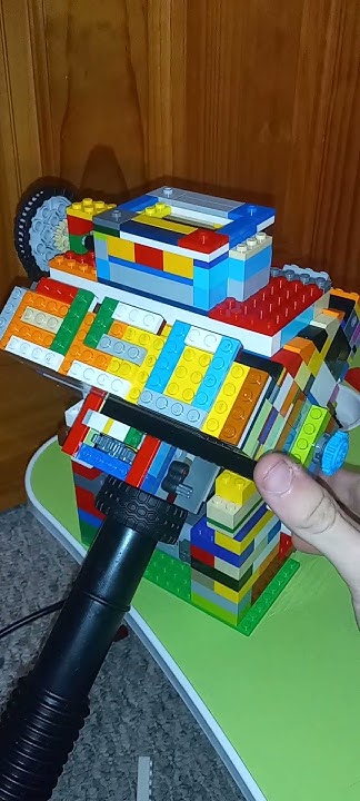 Supercharged Lego headvalve V8 cold start - YouTube