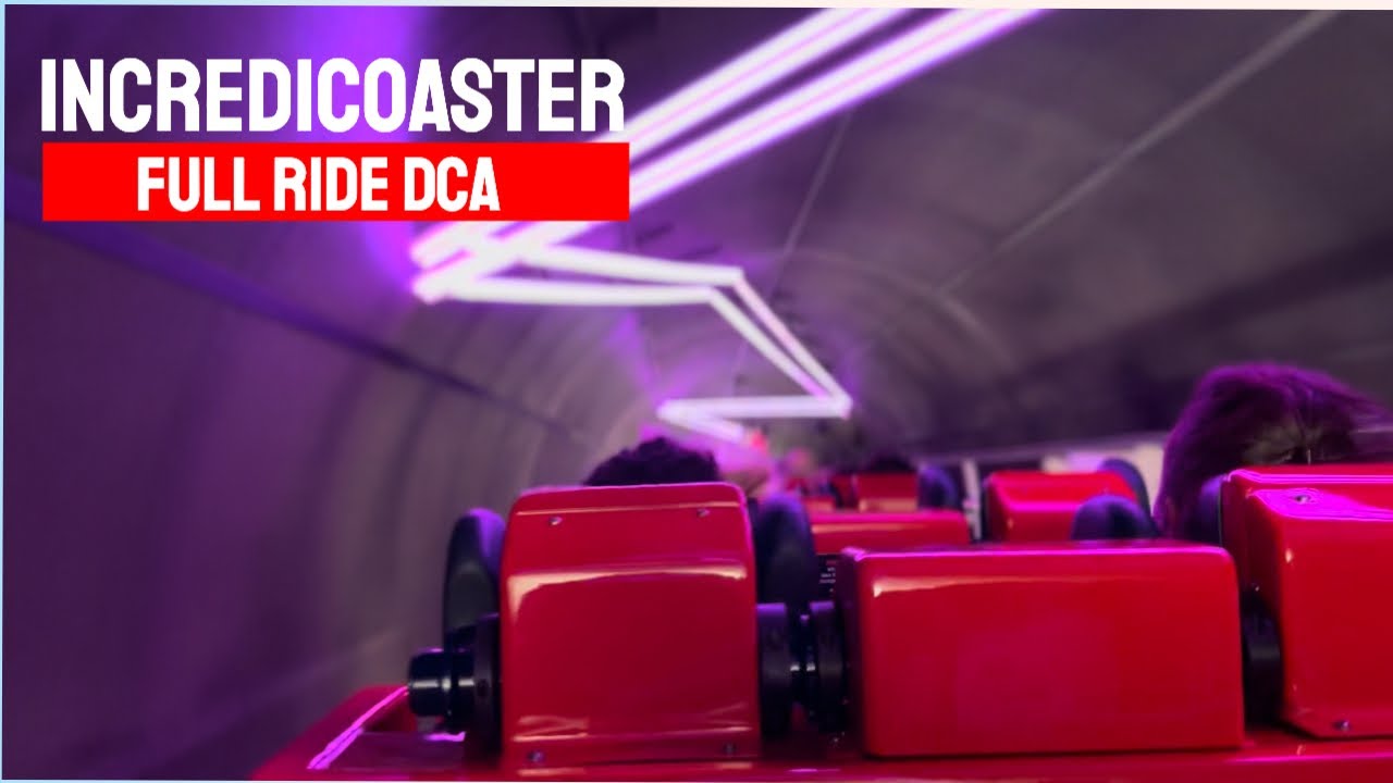 INCREDICOASTER AT DCA - FULL RIDE POV - YouTube