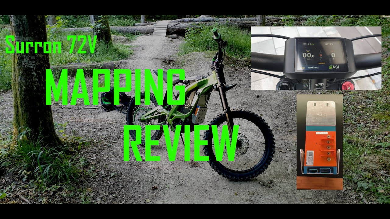 Surron Lightbee 72v BAC 4000 Mapping review - YouTube