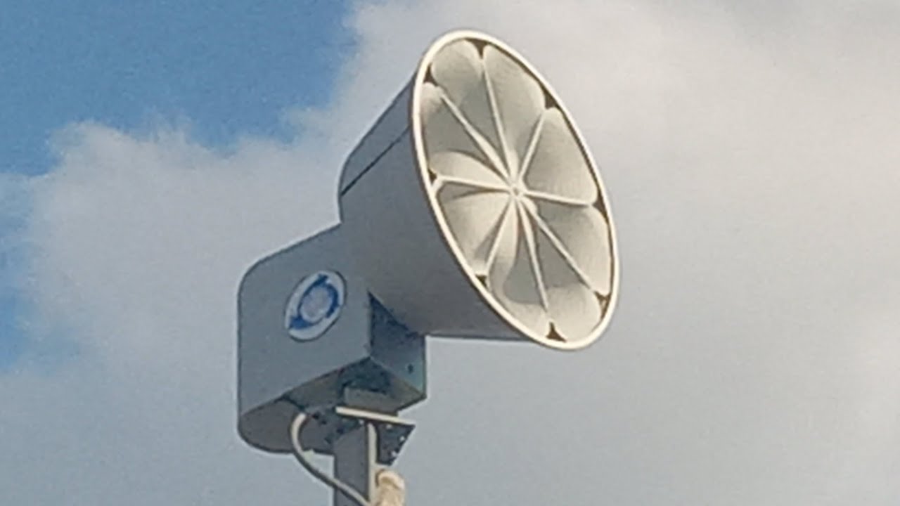 ASC T-128 Tornado siren test Cincinnati Oh 2 - YouTube