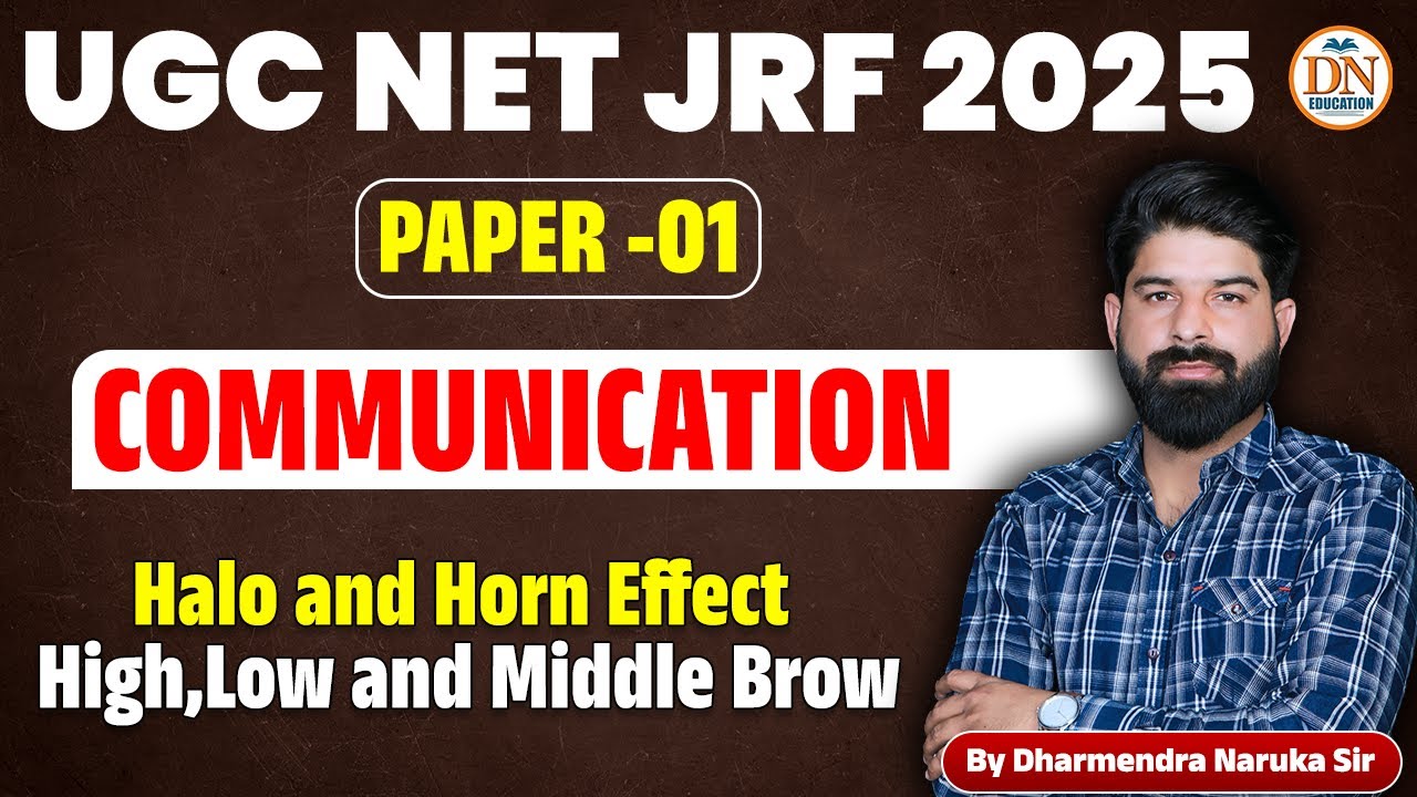 UGC NET EXAM PAPER-01 | COMMUNICATION HALO AND HORN EFFECT | HIGH,LOW ...