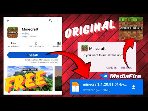 How To Install Minecraft For Free in Android | Download Original ...