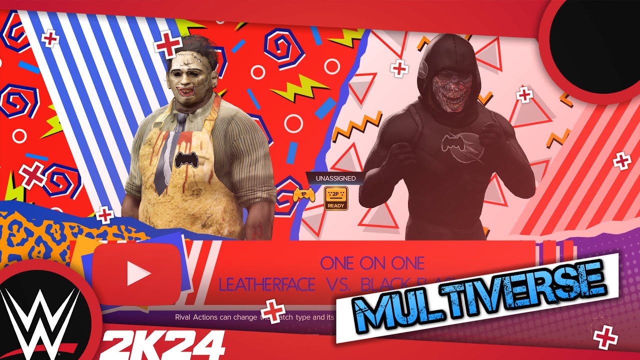 WWE 2K24 #multiverse - Leatherface VS Zoom - YouTube