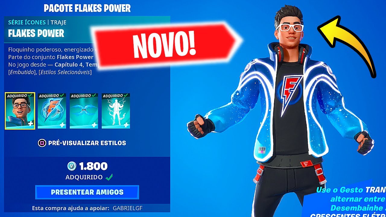 ( ESPECIAL FLAKES POWER ) LOJA DE HOJE FORTNITE 25/02 - LOJA DE ITENS ...