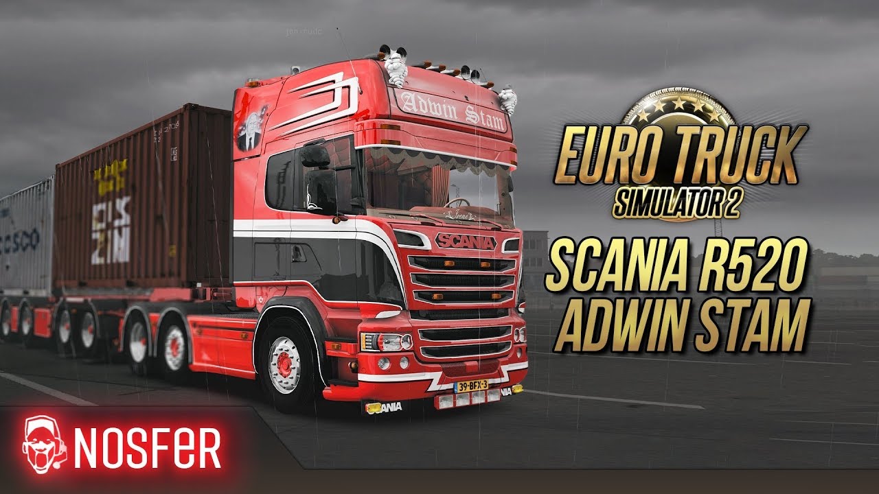 Euro Truck Simulator 2-Обкатываем Scania R520 Adwin Stam+Broshuis ...