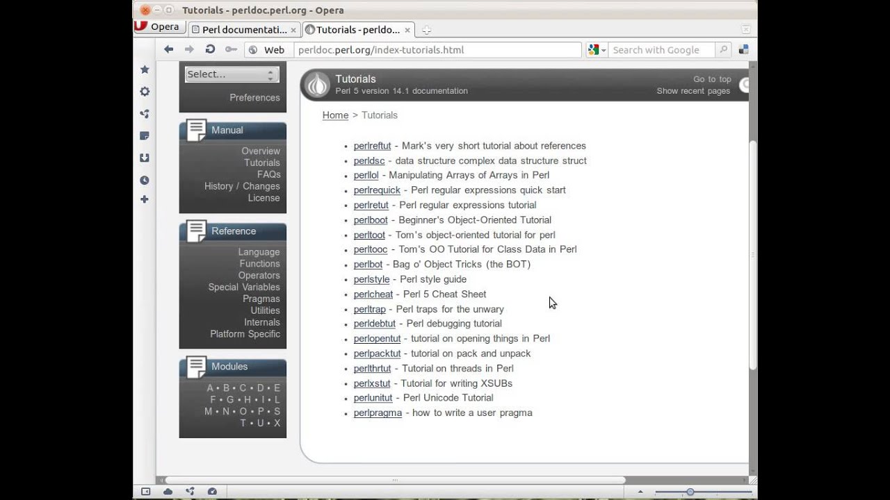 Beginner Perl Maven Tutorial 1 7 Documentation Youtube