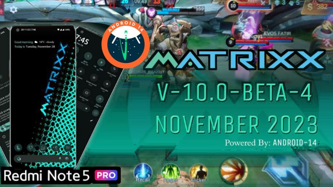 Matrixx 10.0 beta 4 di Redmi Note 5 Pro || Install dan Review Custom ...