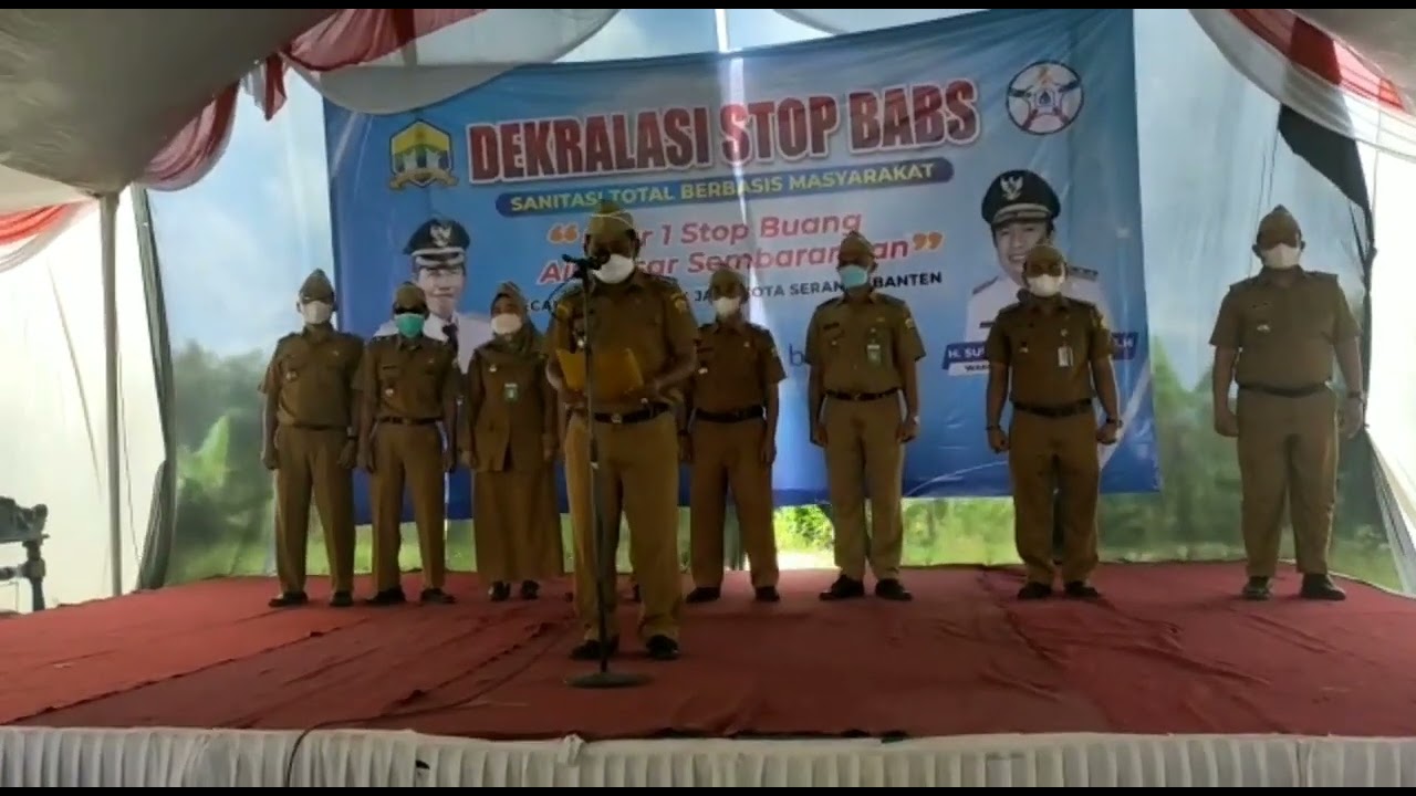 Deklarasi stop BABS Kecamatan Cipocok Jaya Kota Serang Banten - YouTube
