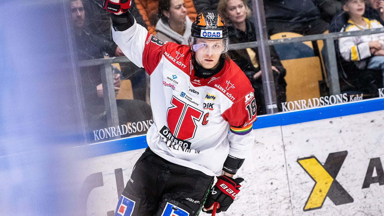 Rodrigo Abols reducerar till 3-2 borta mot HV71 - YouTube